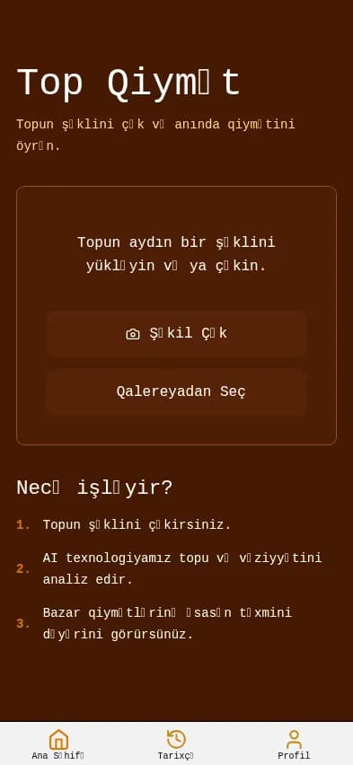 Topun Qiymət Kalkulyatoru