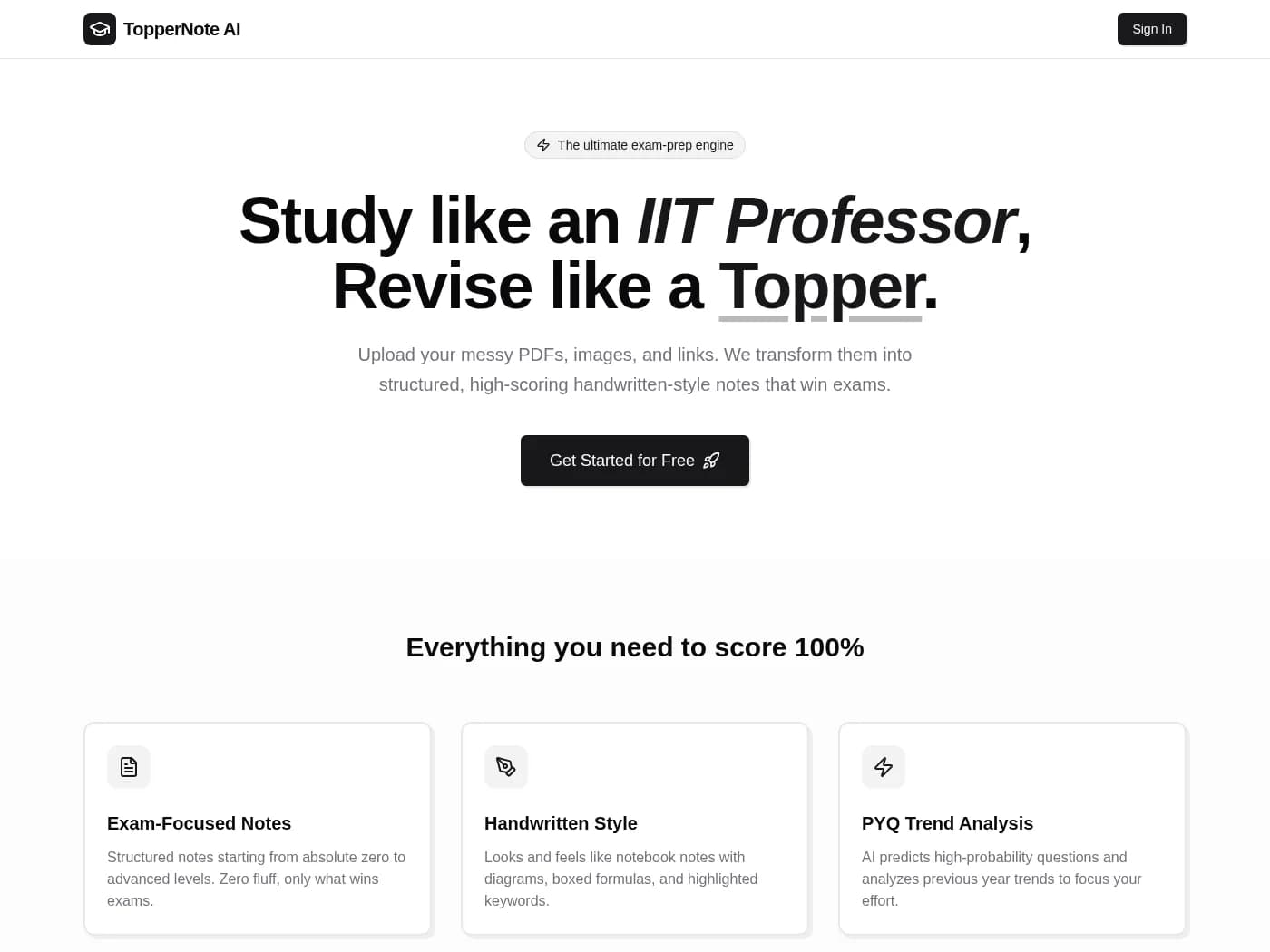 TopperNote AI