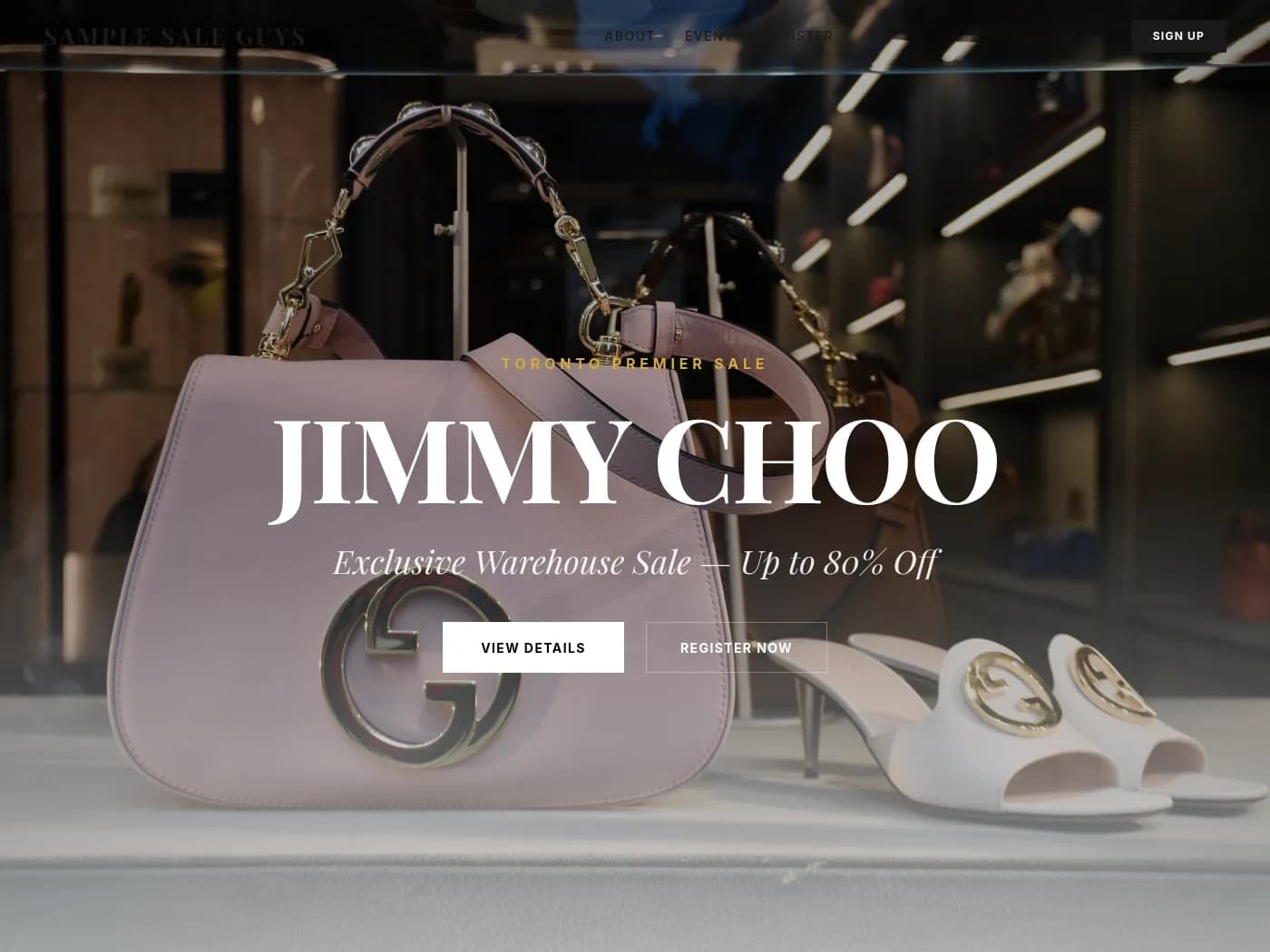 Toronto Sample Sale Redesign
