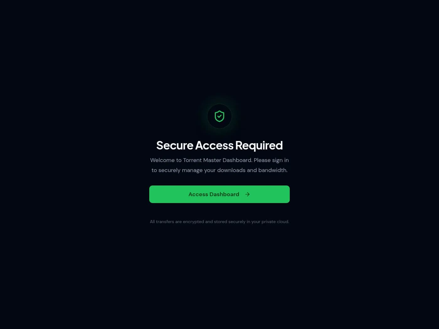 Torrent Master Dashboard