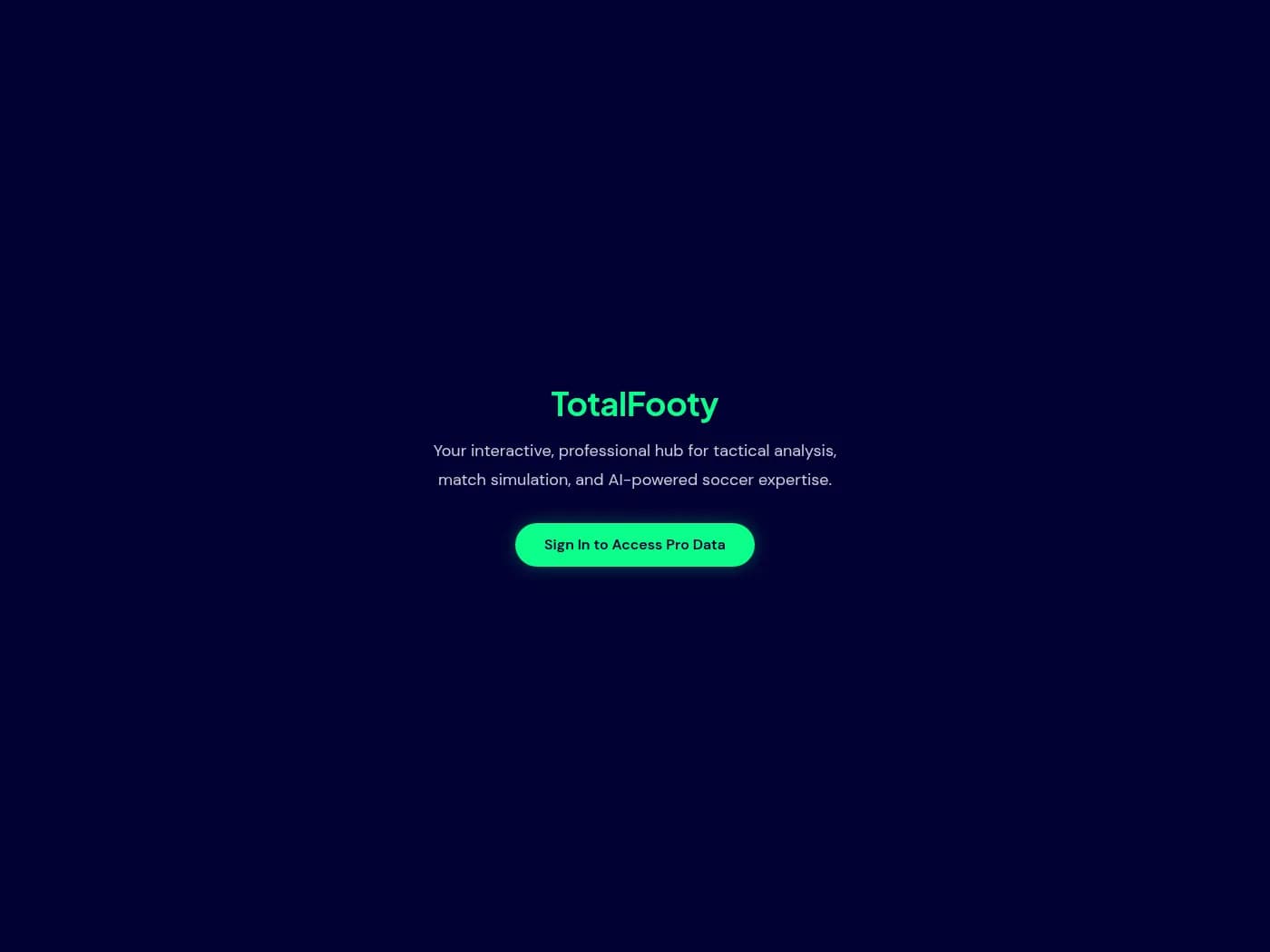 TotalFooty Pro Soccer Hub