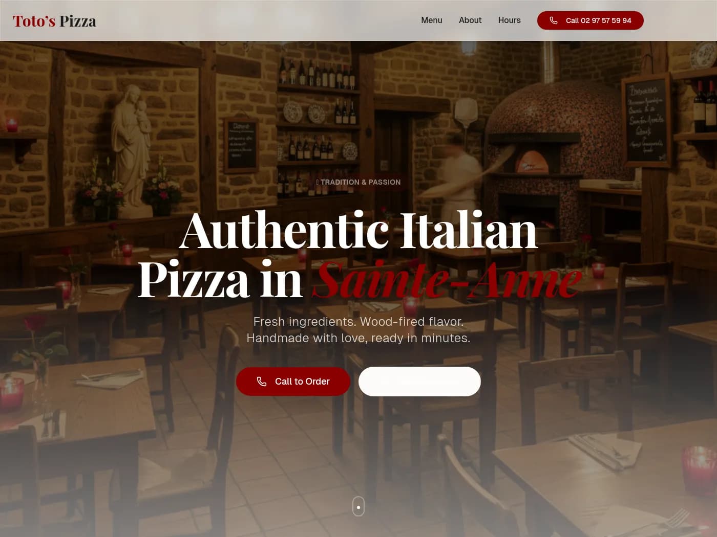 Toto’s Pizza Web Experience
