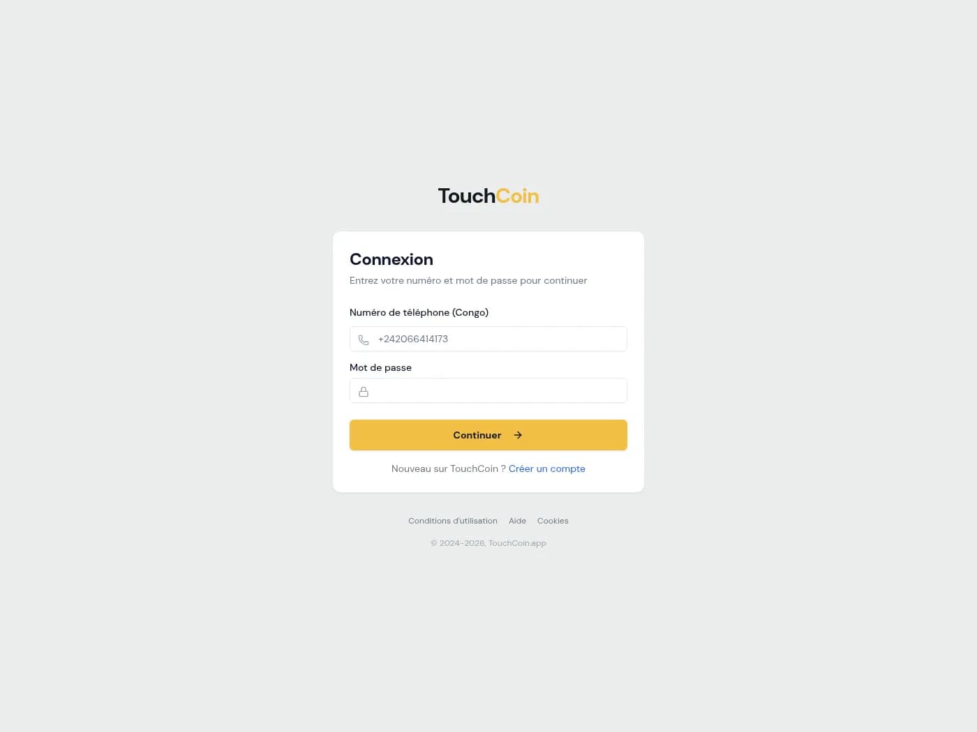 TouchCoin Platform