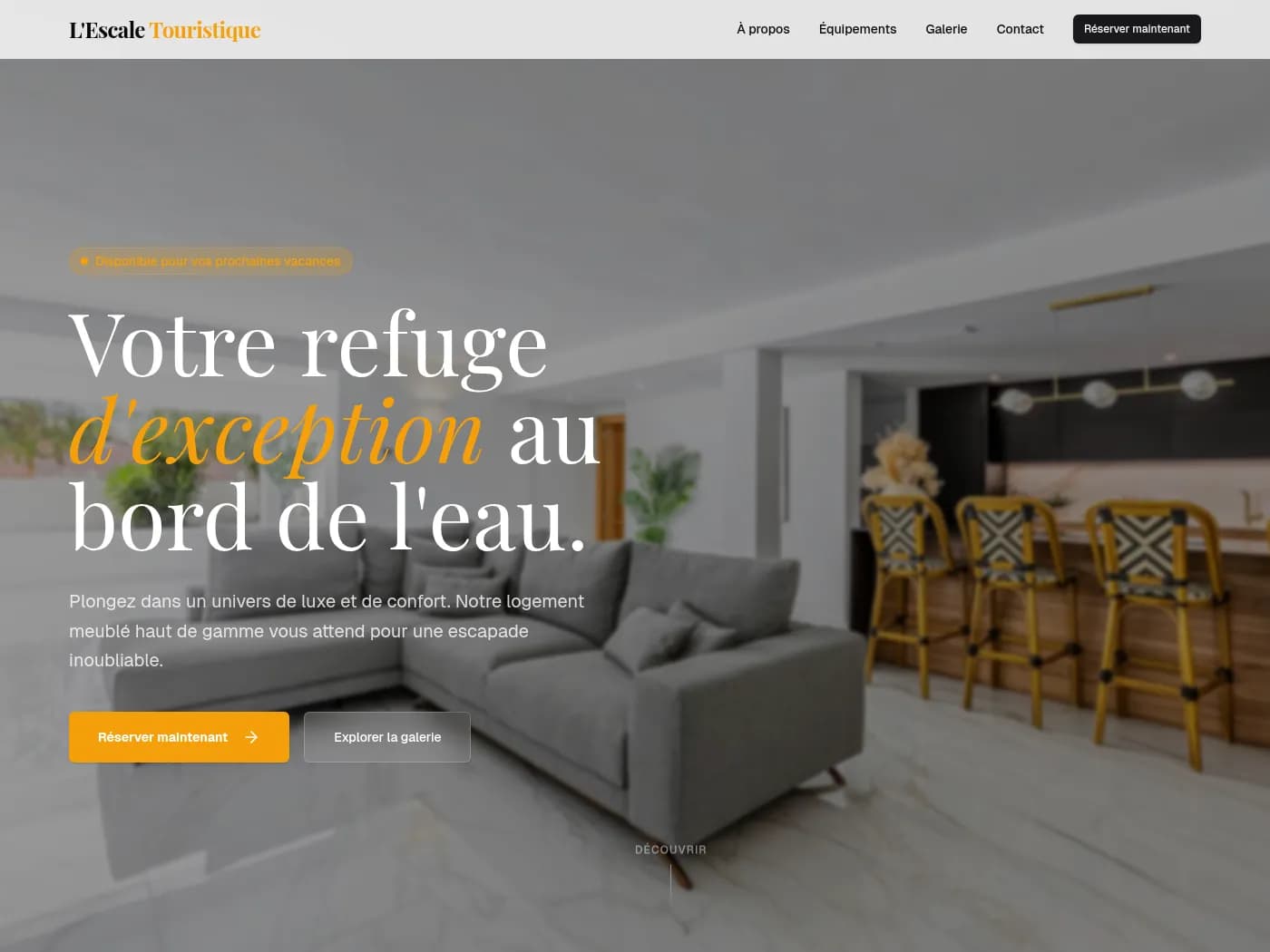 Tourist Home Webpage