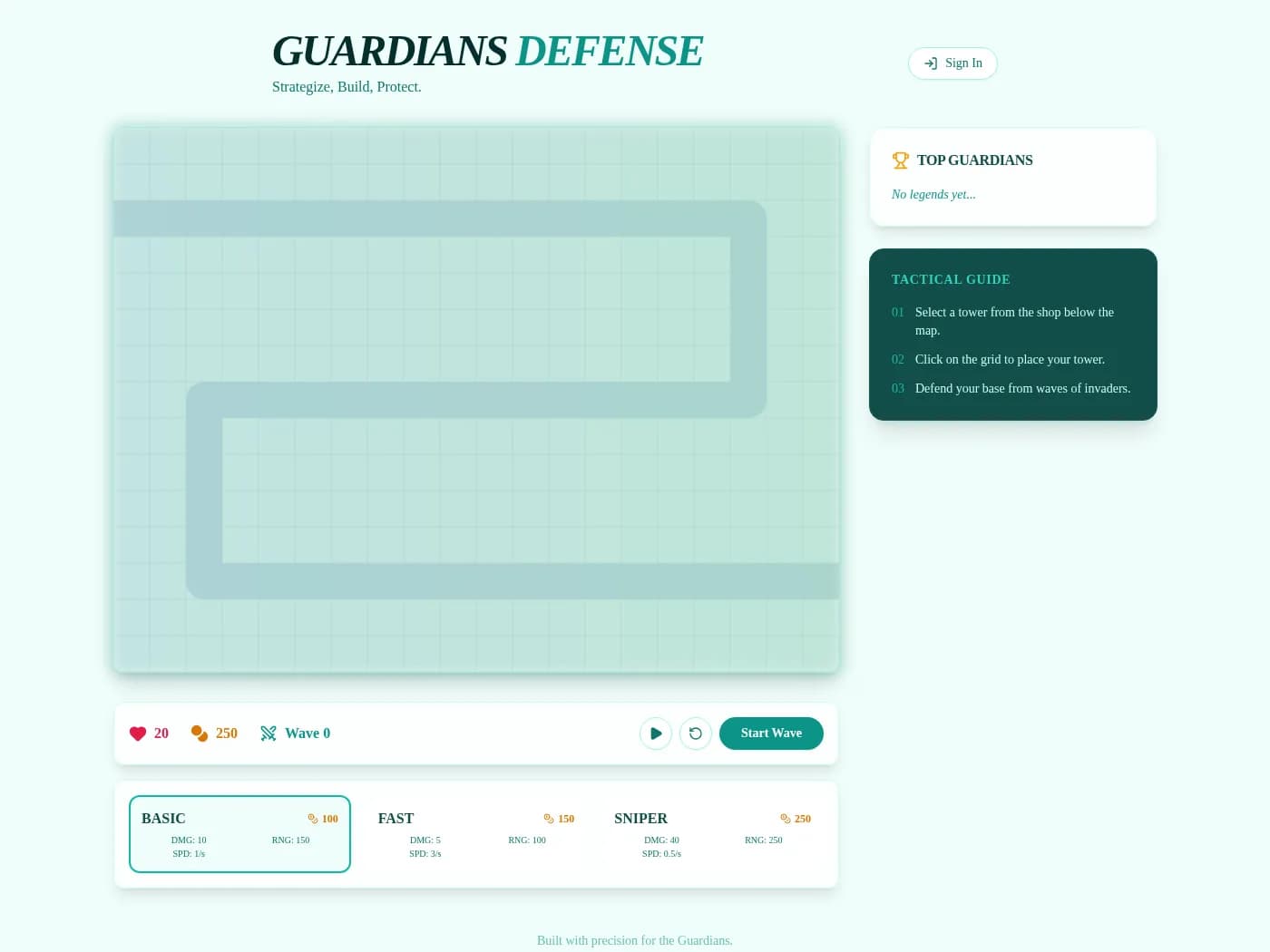 Guardians Defense Game