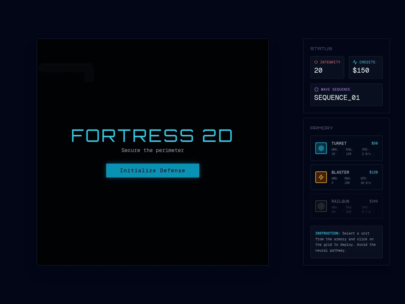 Fortress Defense 2D