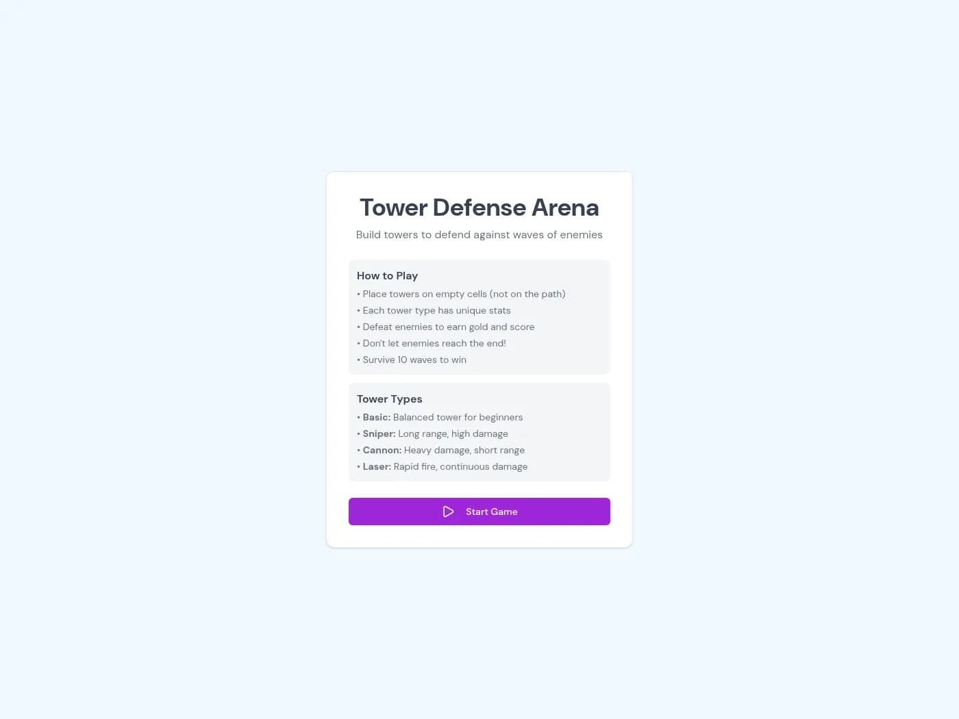 Tower Defense Arena