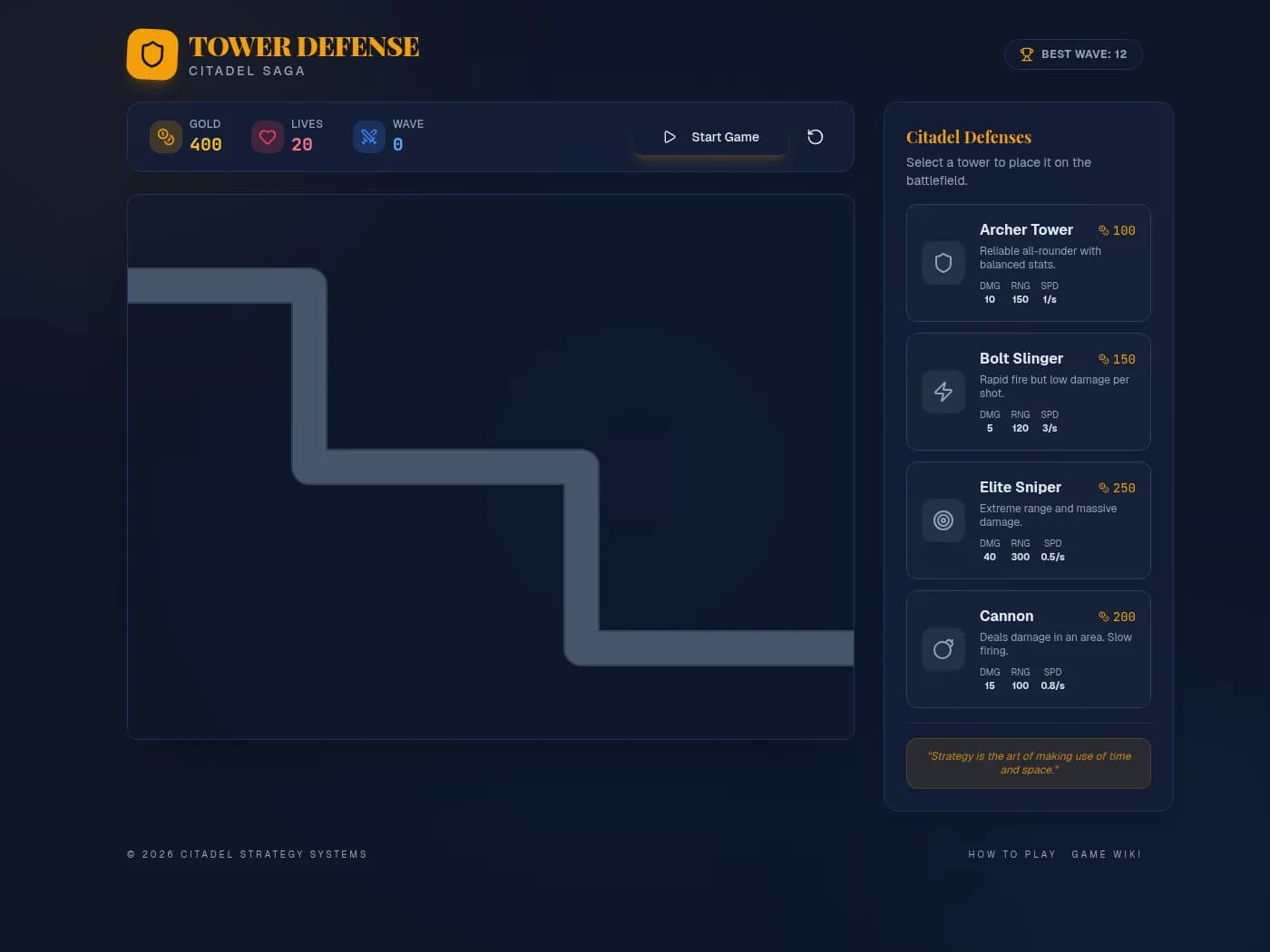 Tower Defense Saga