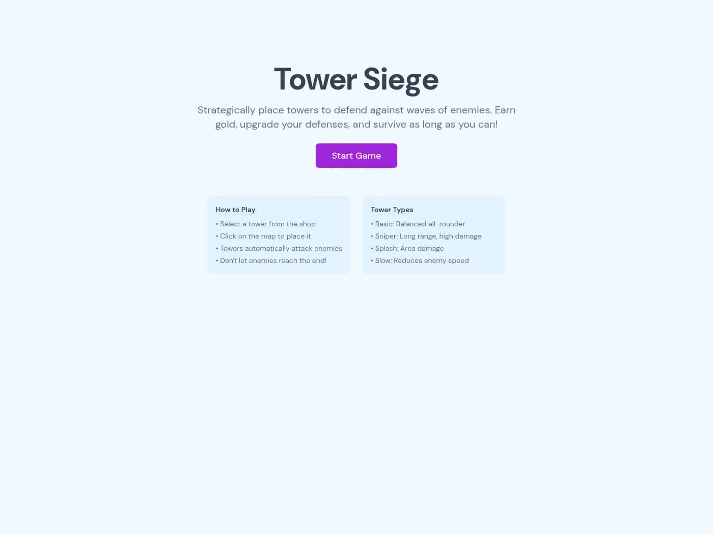 Tower Siege