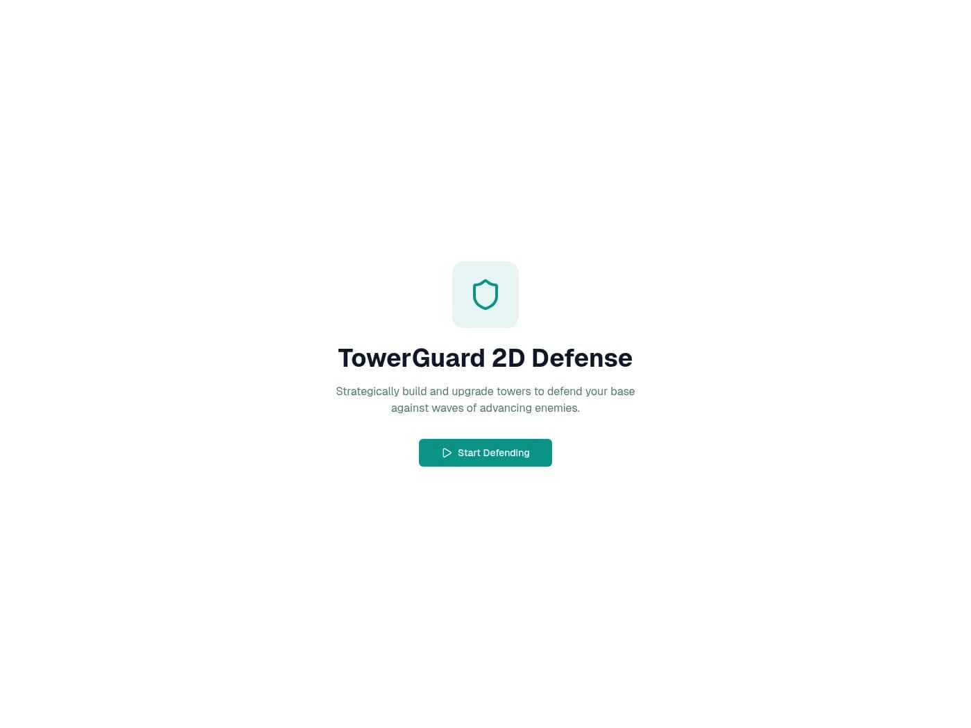 TowerGuard 2D Defense