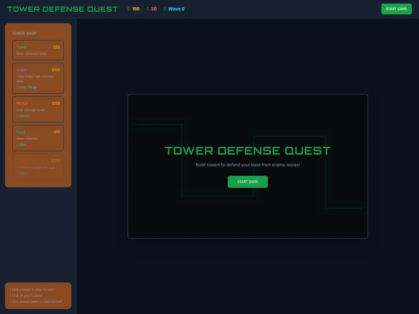 Tower Defense Quest