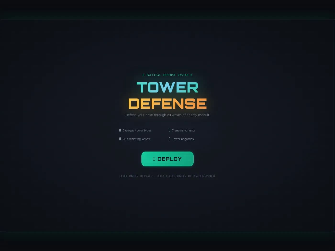 Tower Defense Game