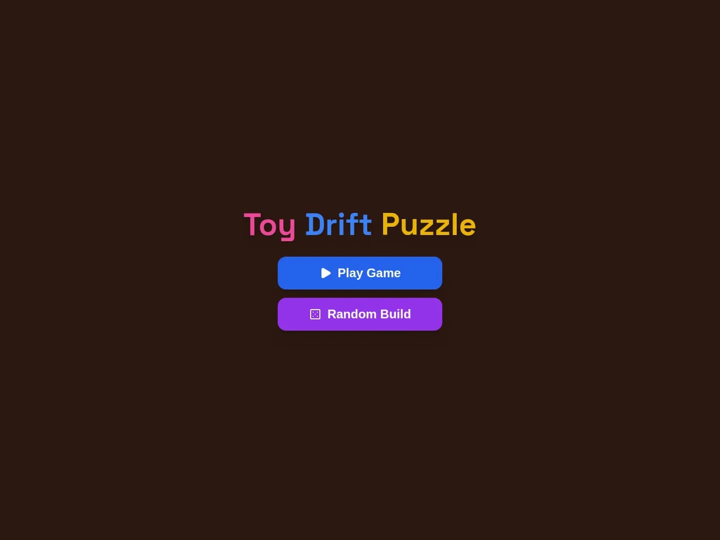 Toy Drift Puzzle