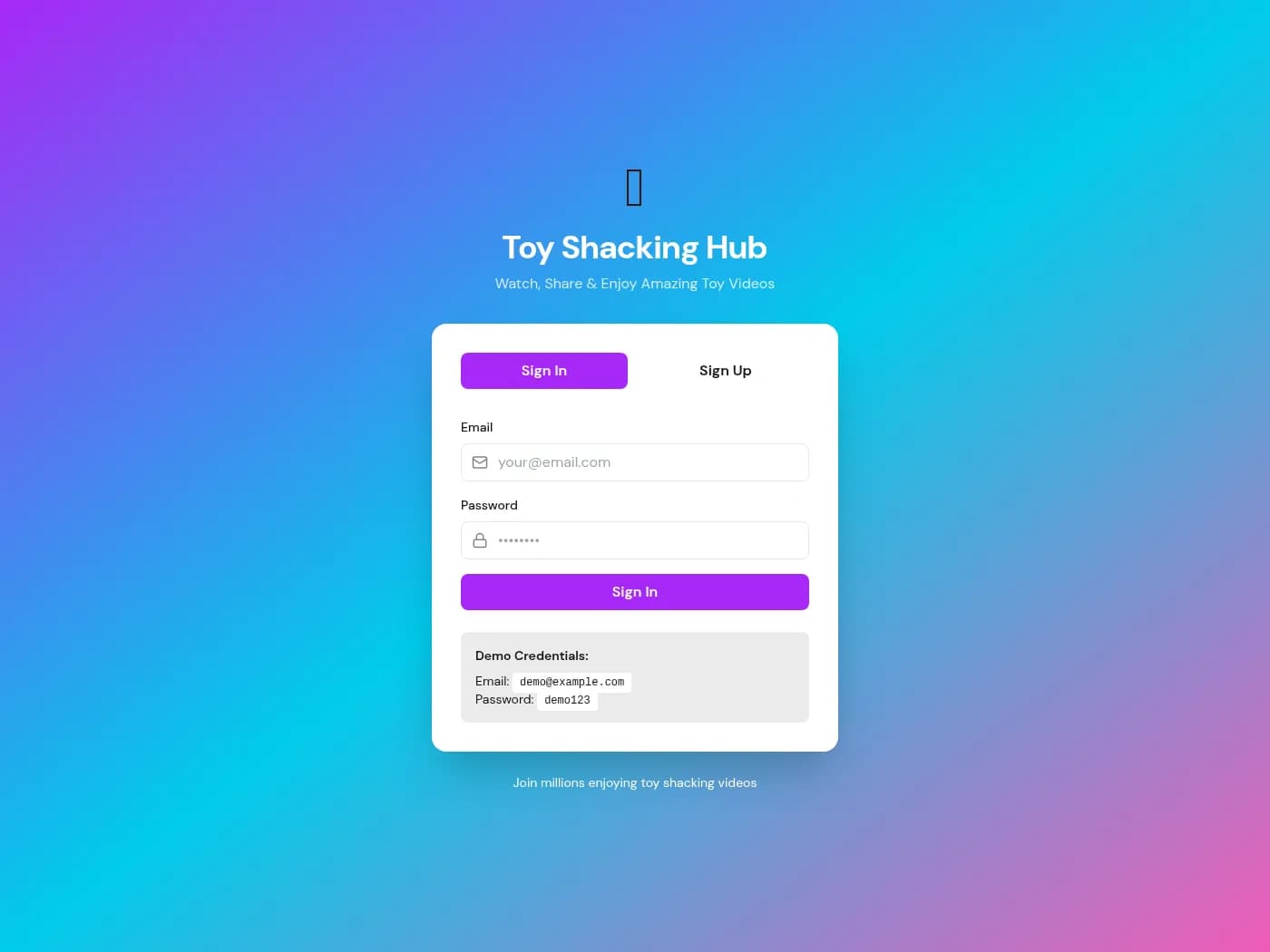 Toy Shacking Video Hub