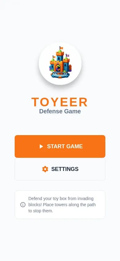 Toyeer Defense Game