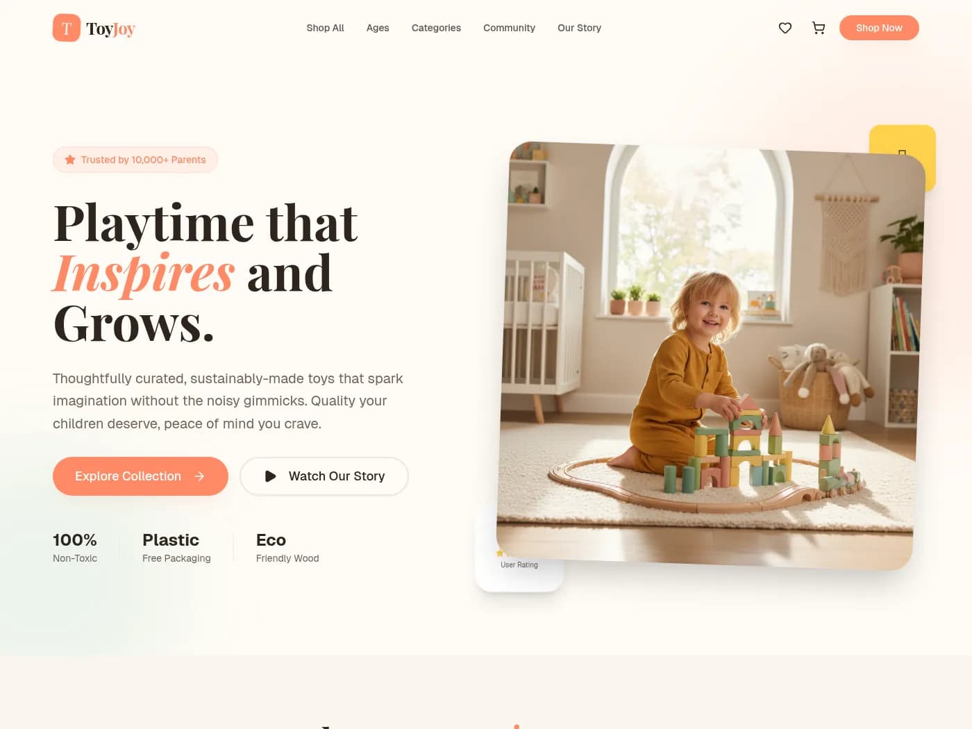 ToyJoy Landing Page