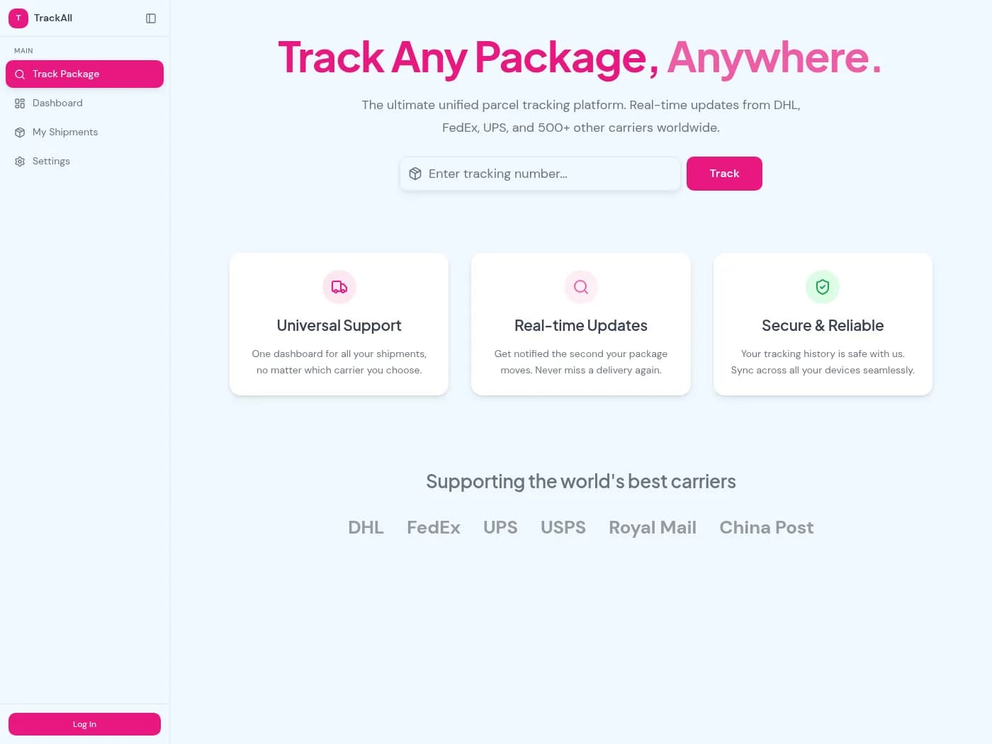 TrackAll Parcels