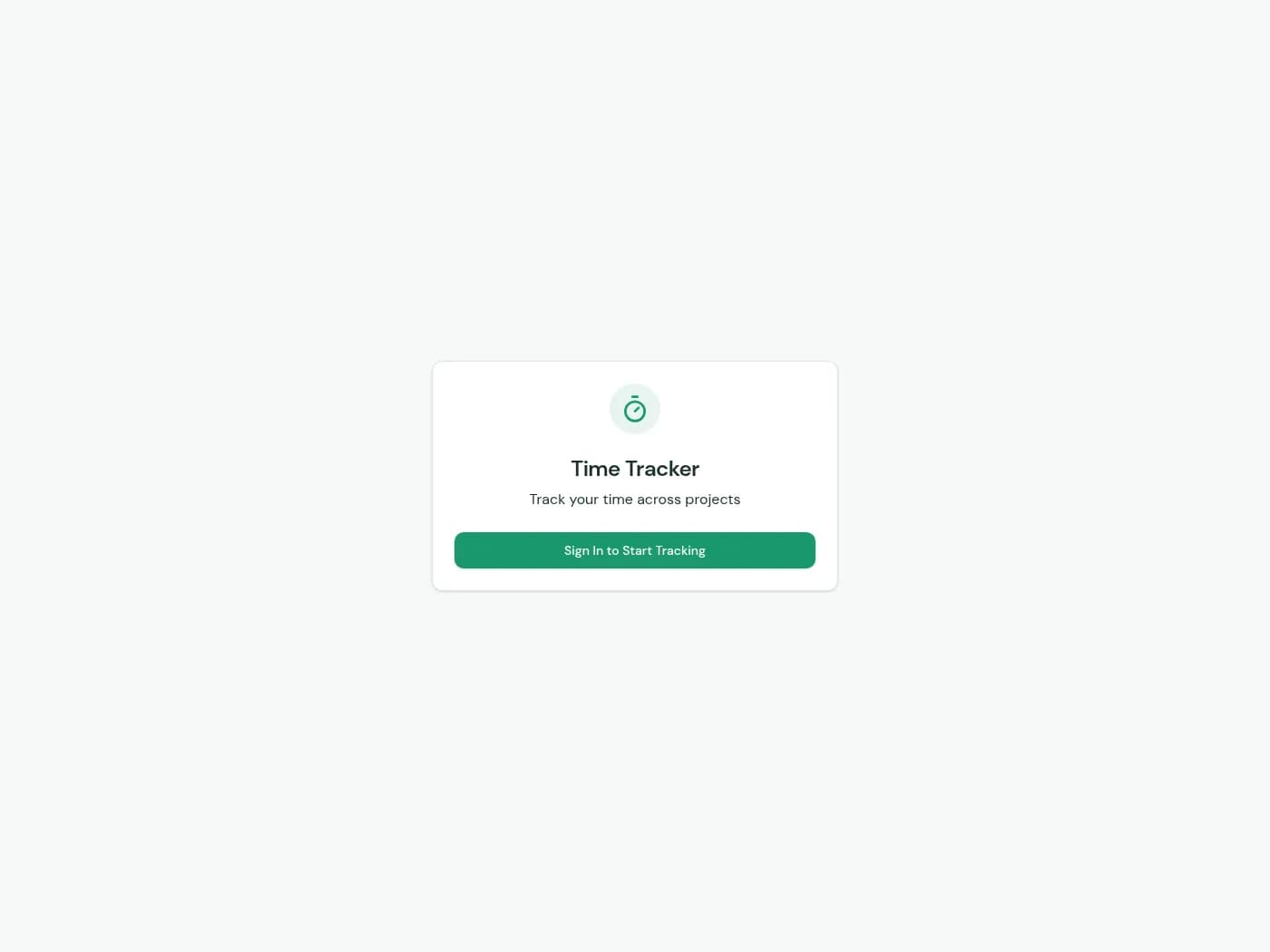 Simple Tracker App