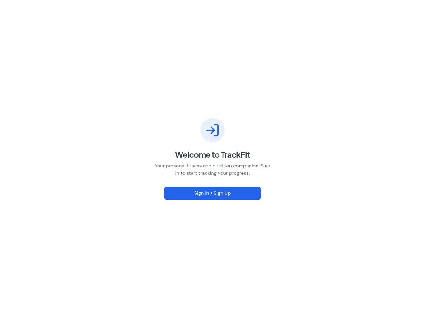 TrackFit Dashboard