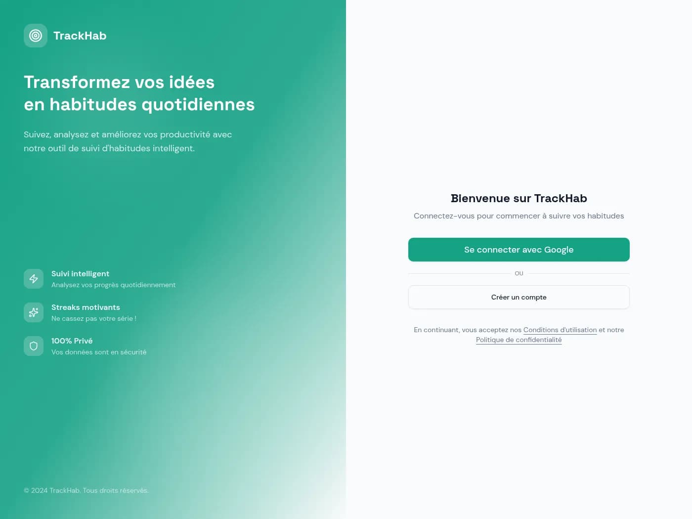 TrackHab Productivity Tracker