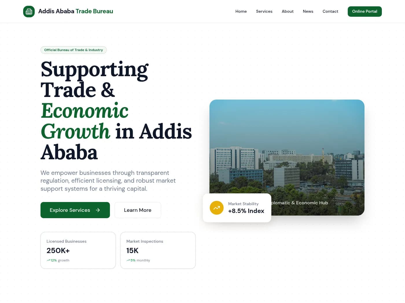 Addis Trade Bureau Site