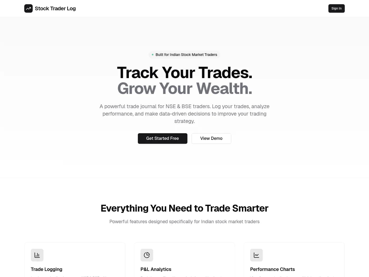 Stock Trader Log