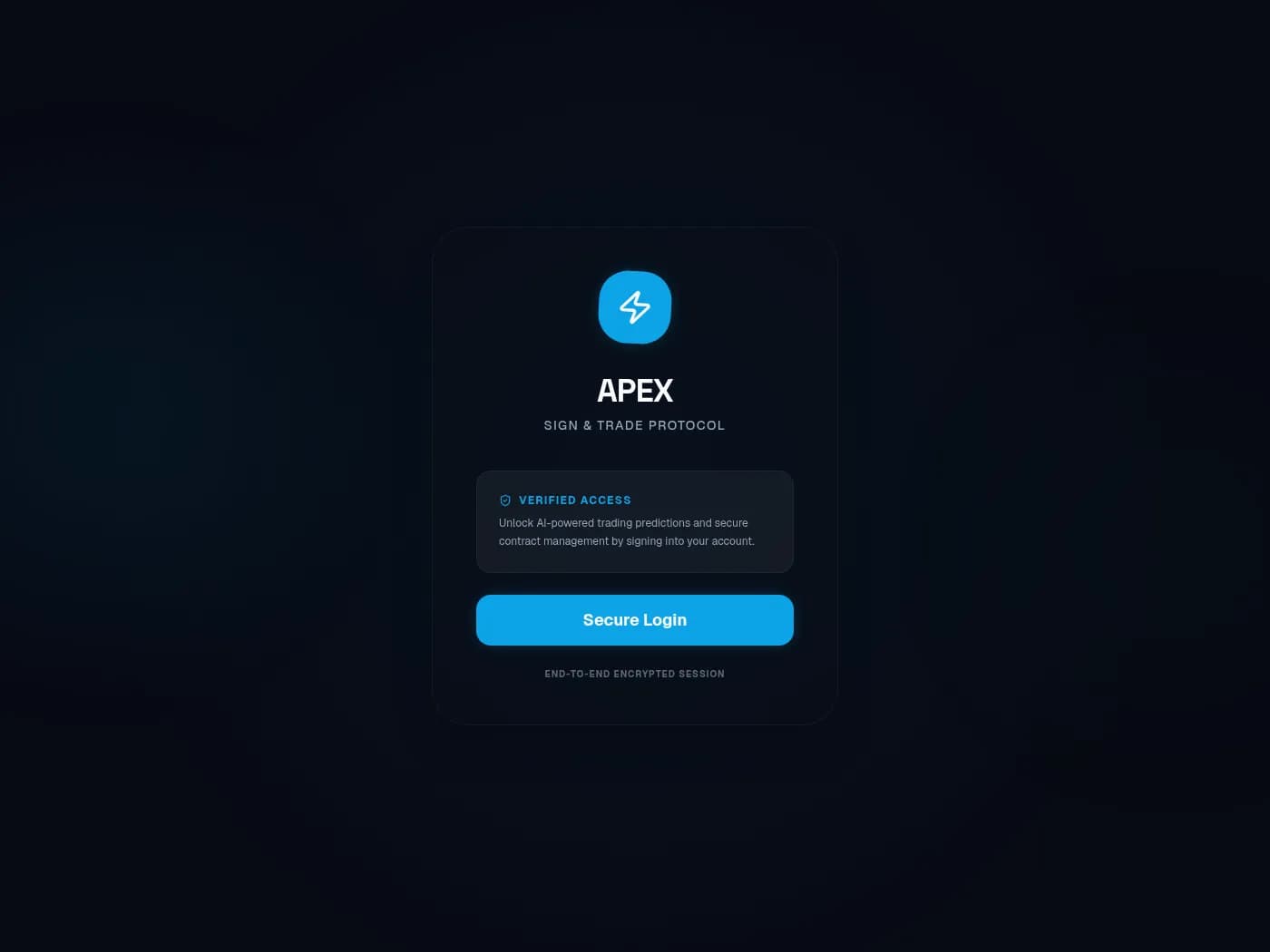 Predictive Trading Bot UI