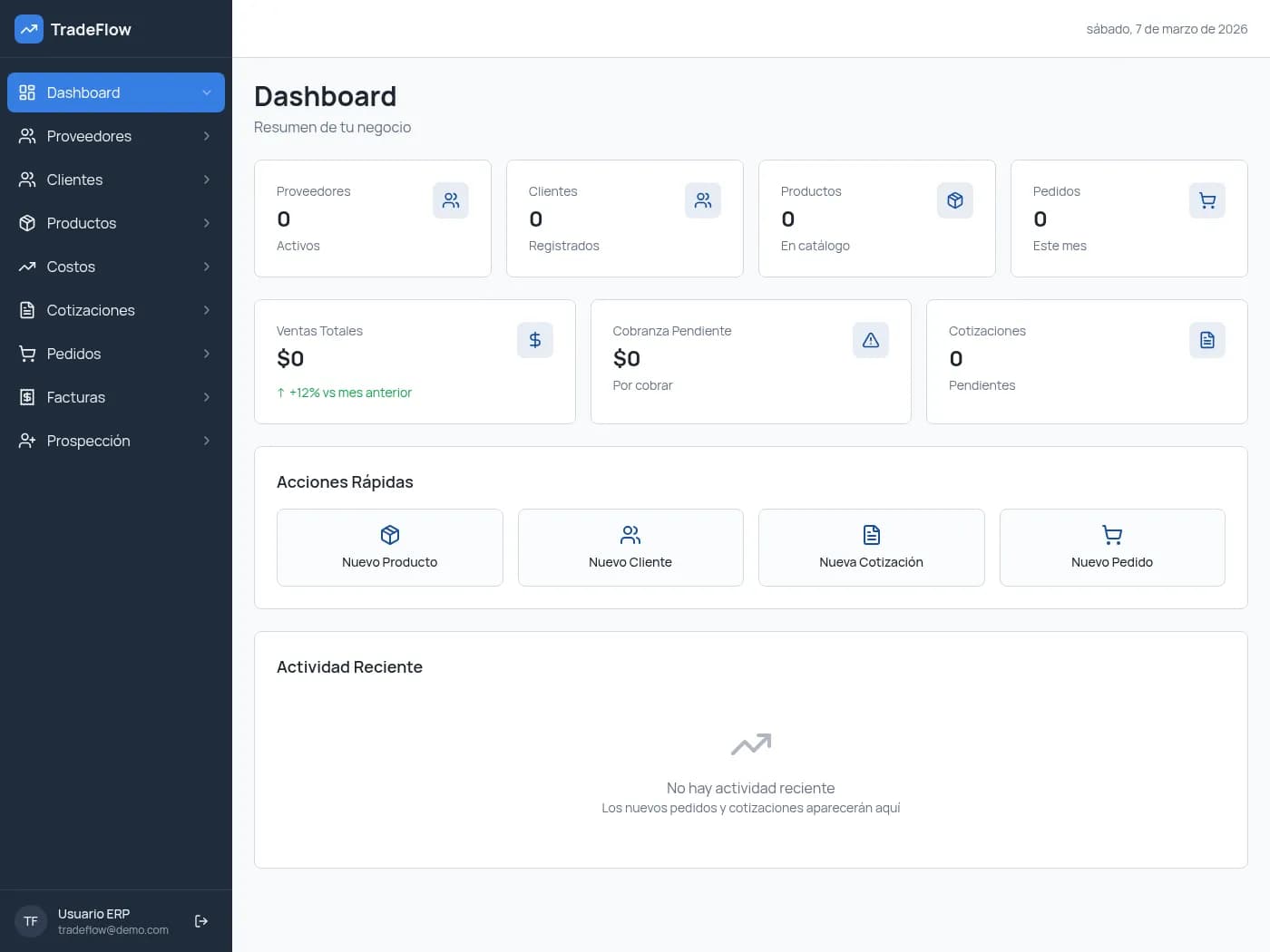 TradeFlow ERP Suite