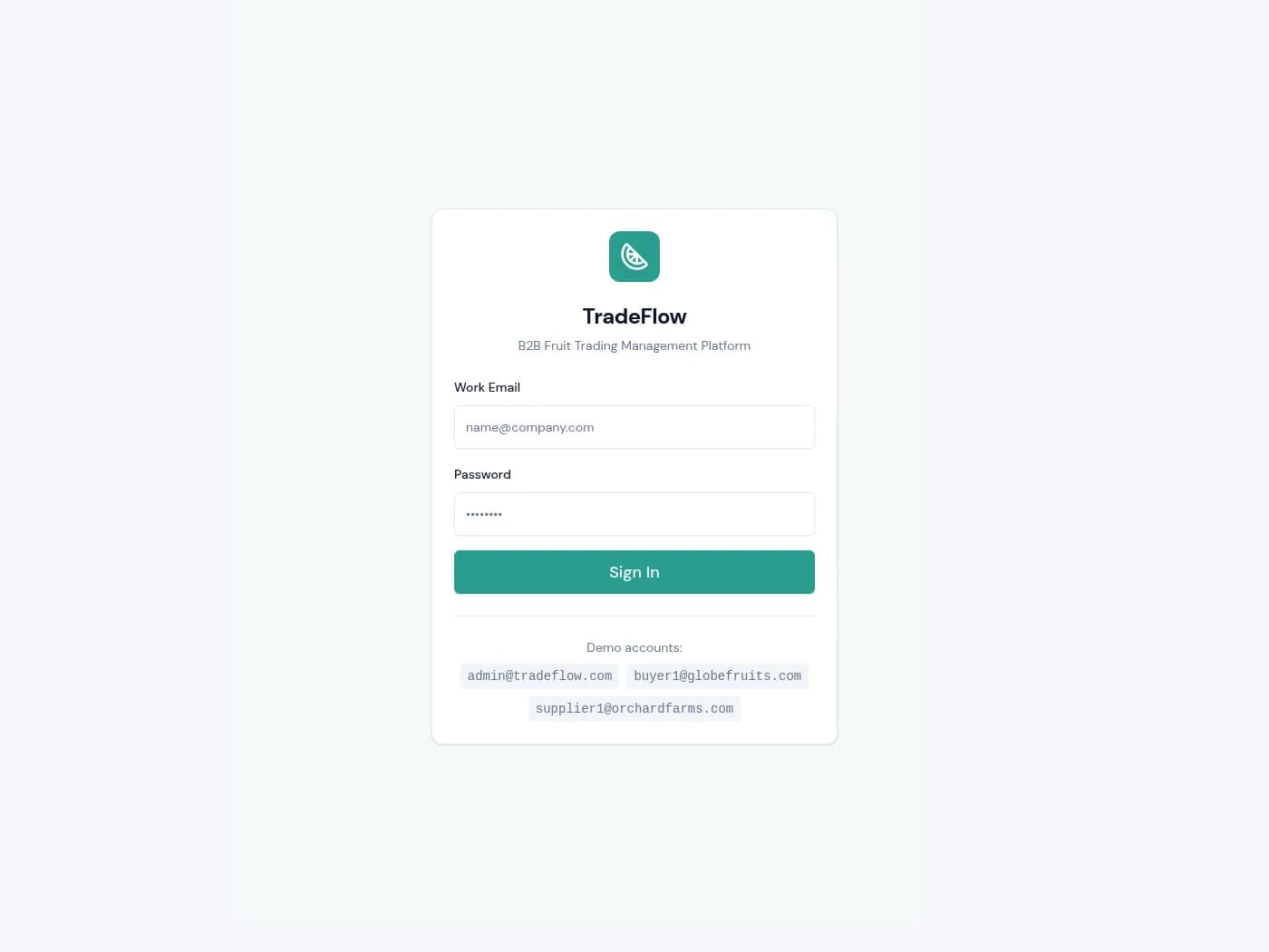 TradeFlow PWA UI