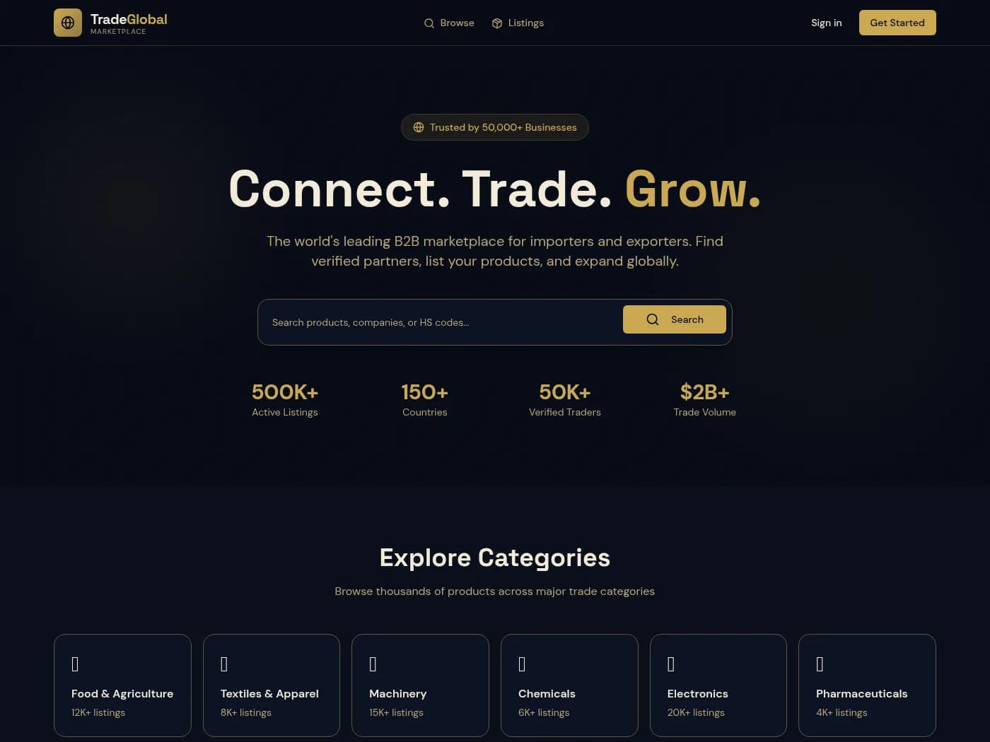 TradeGlobal Marketplace
