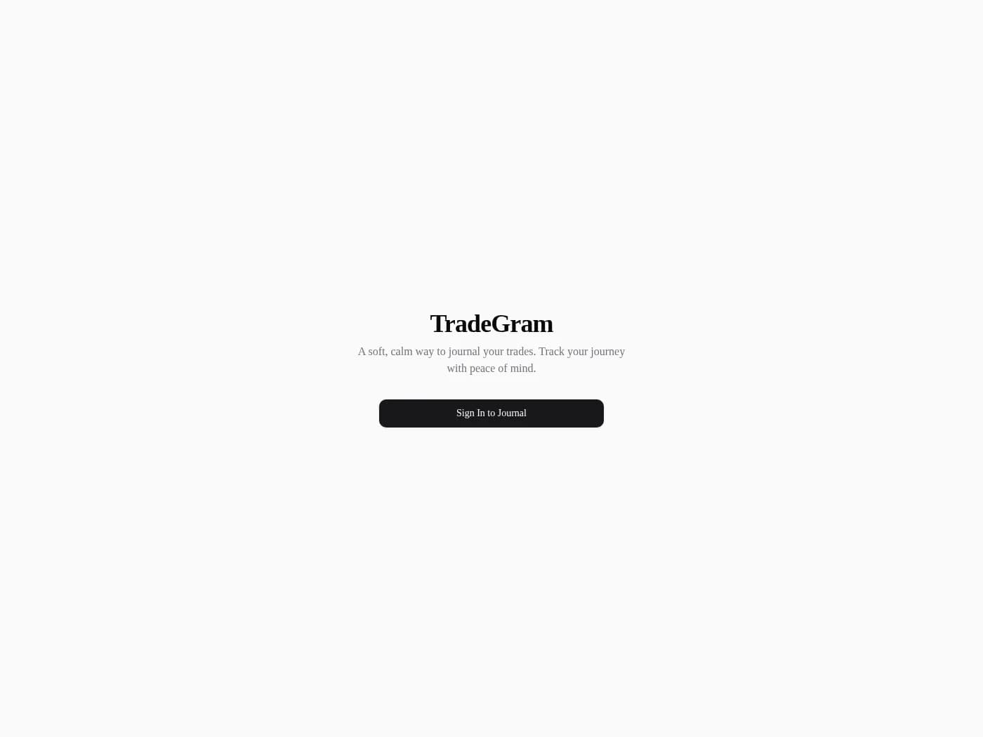 TradeGram Journal