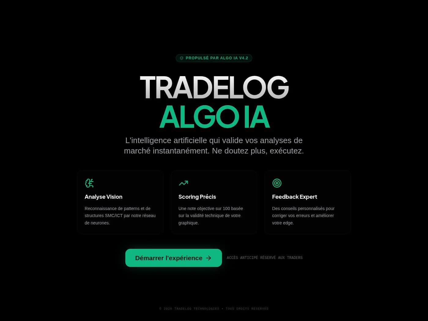 TRADELOG ALGO IA