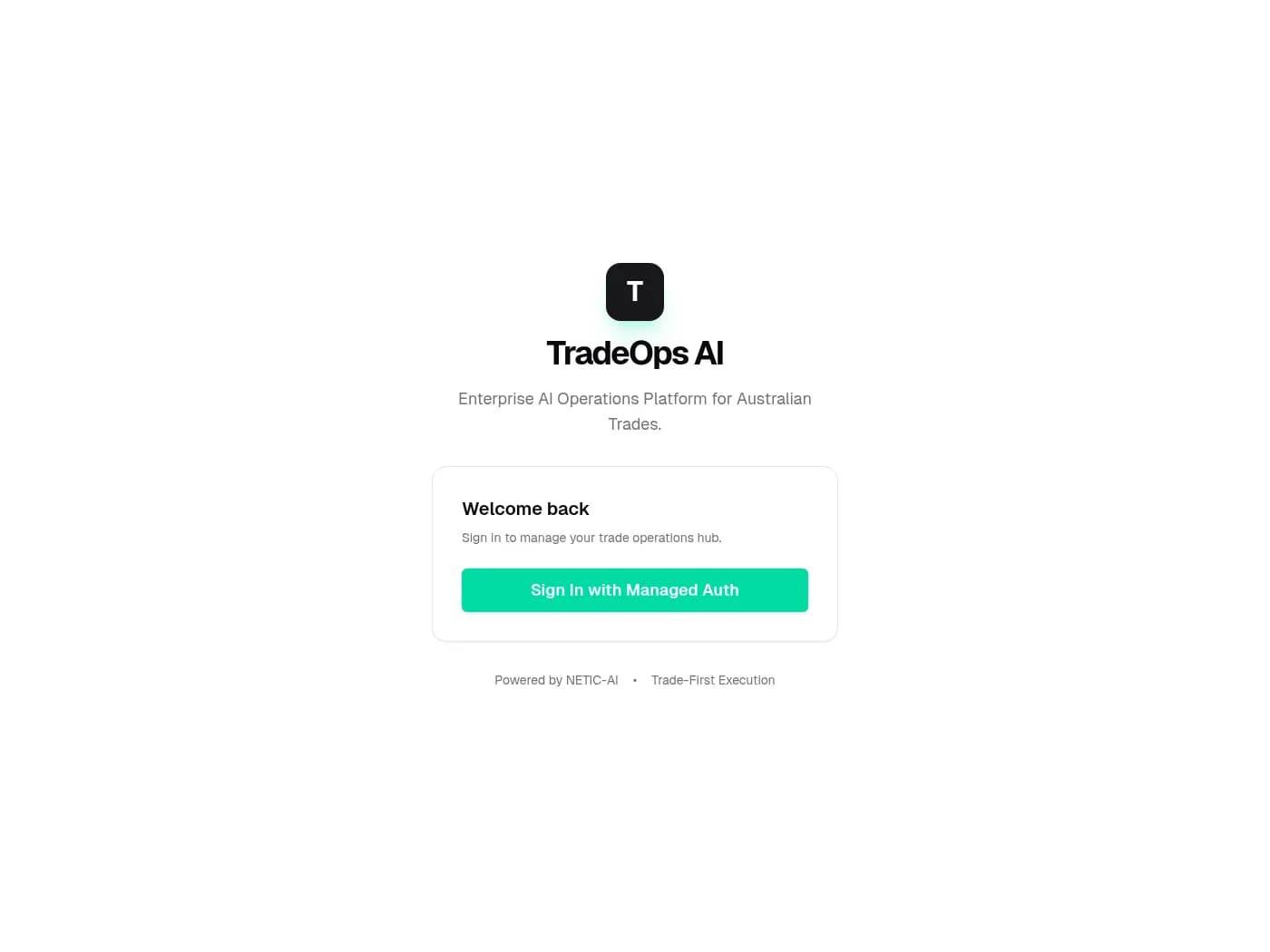 TradeOps AI Platform