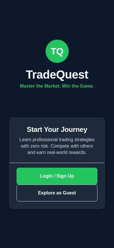 TradeQuest Gamified Simulator