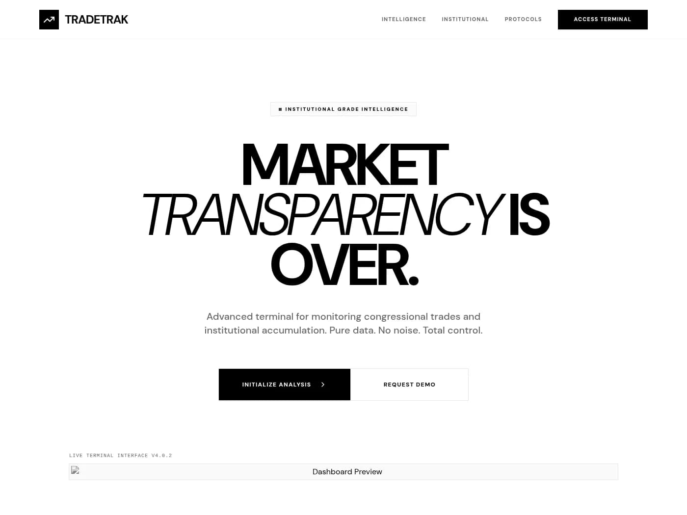 TradeTrak Dashboard