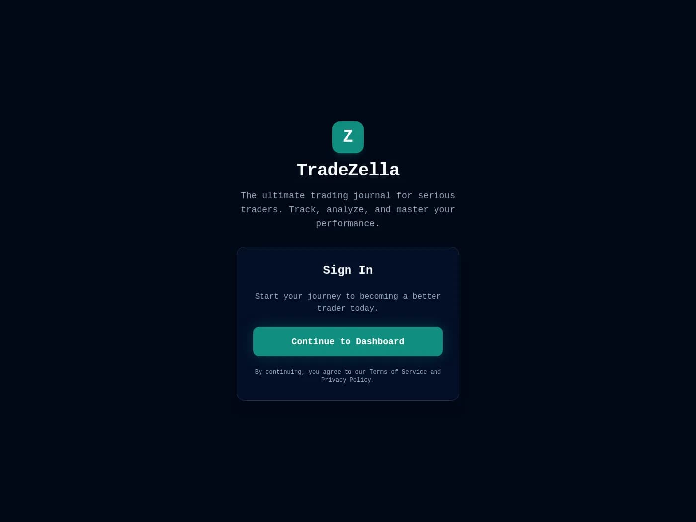 Tradezella Clone