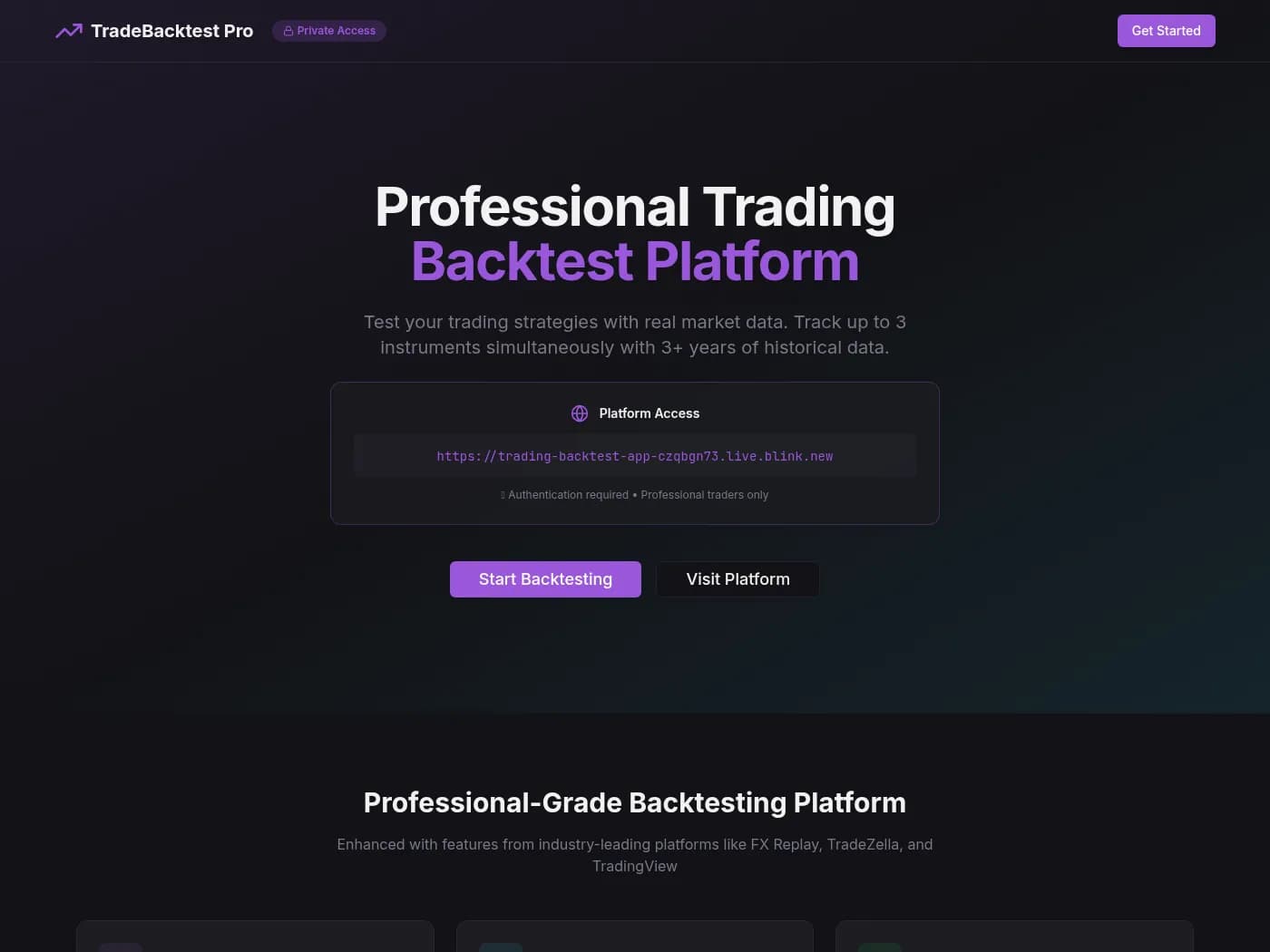 TradeBacktest Pro