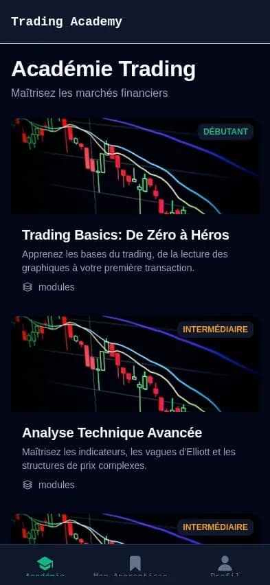 Trading Academy App