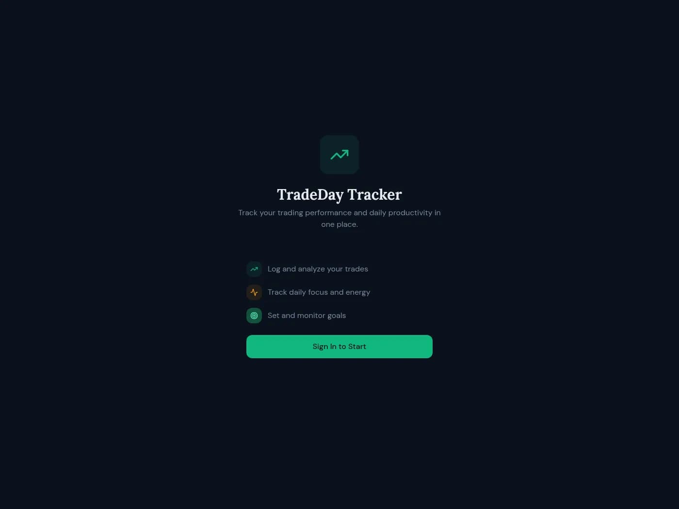 TradeDay Tracker