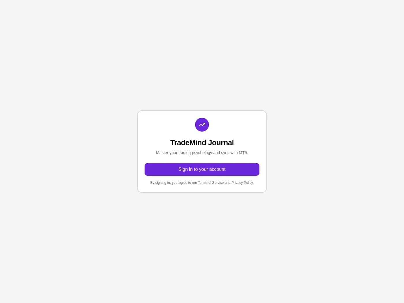 TradeMind Journal