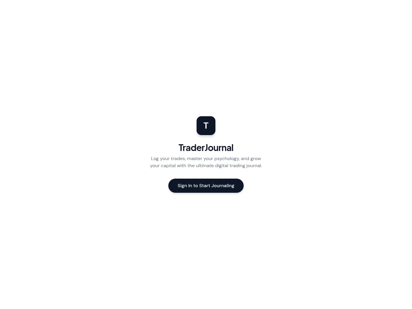 Interactive Trading Journal