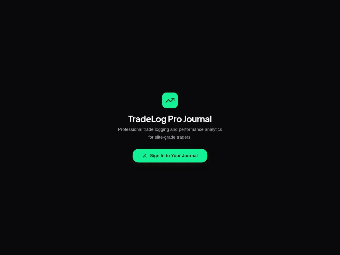TradeLog Pro Journal
