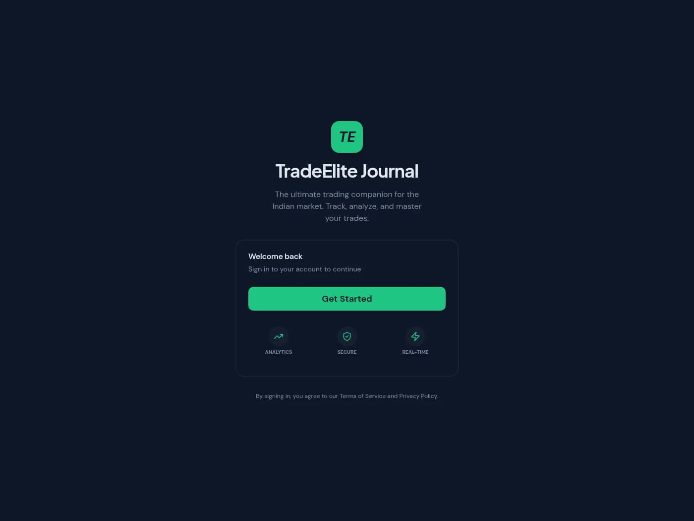 TradeElite Journal