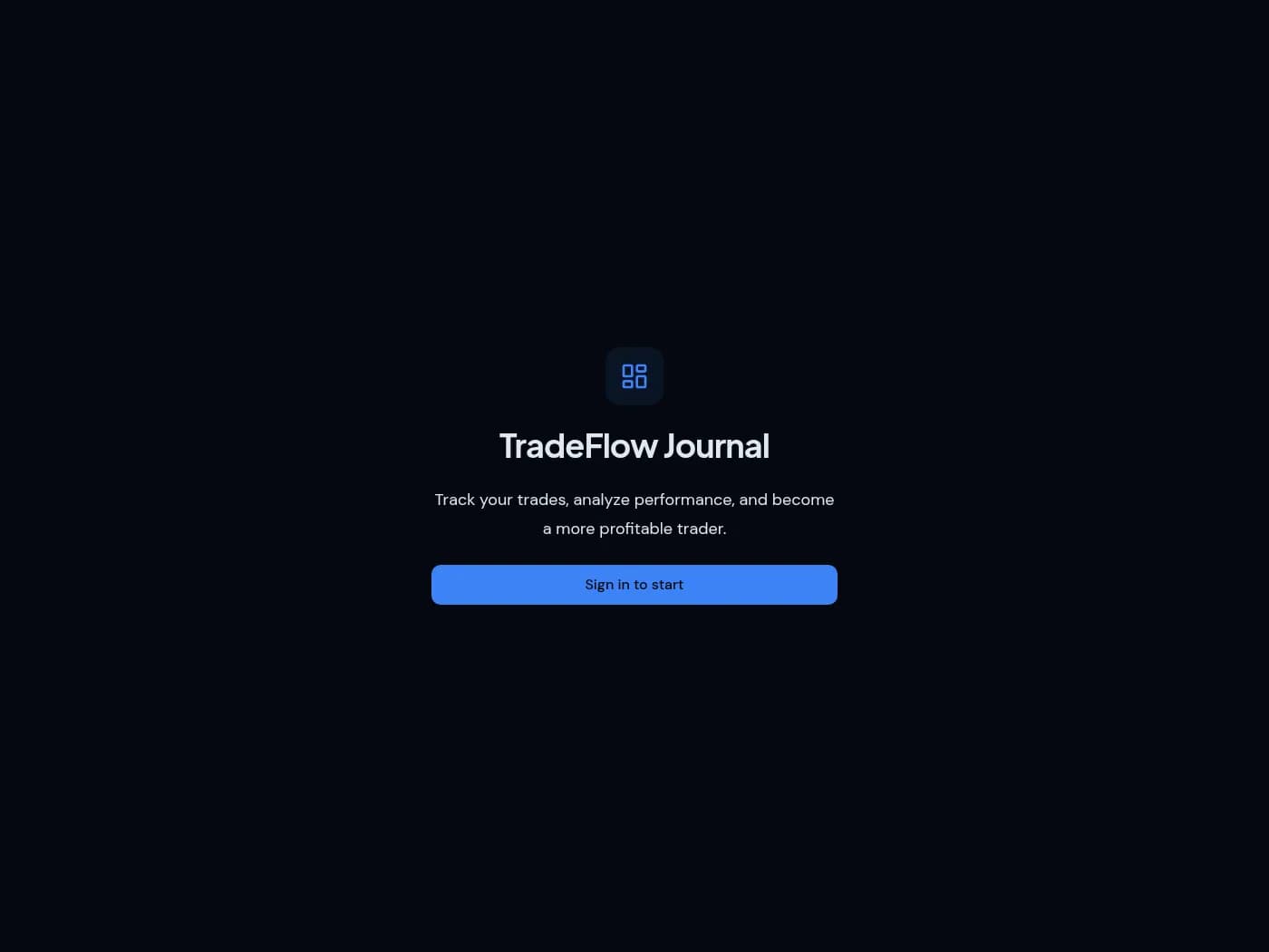 Trading Journal Page