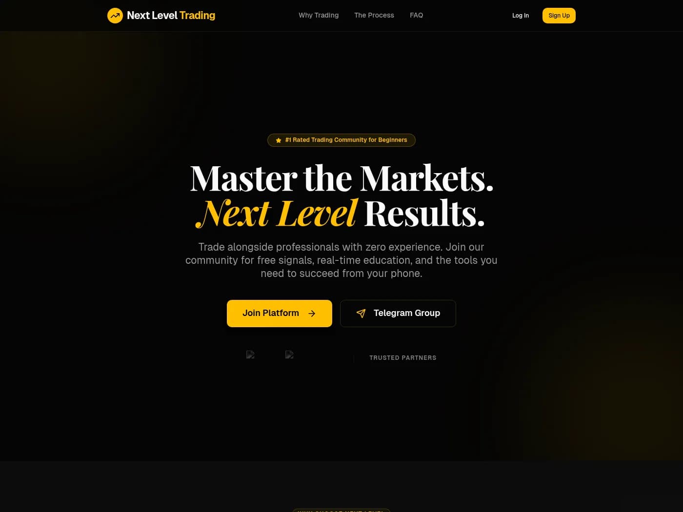 Next Level Trading Page