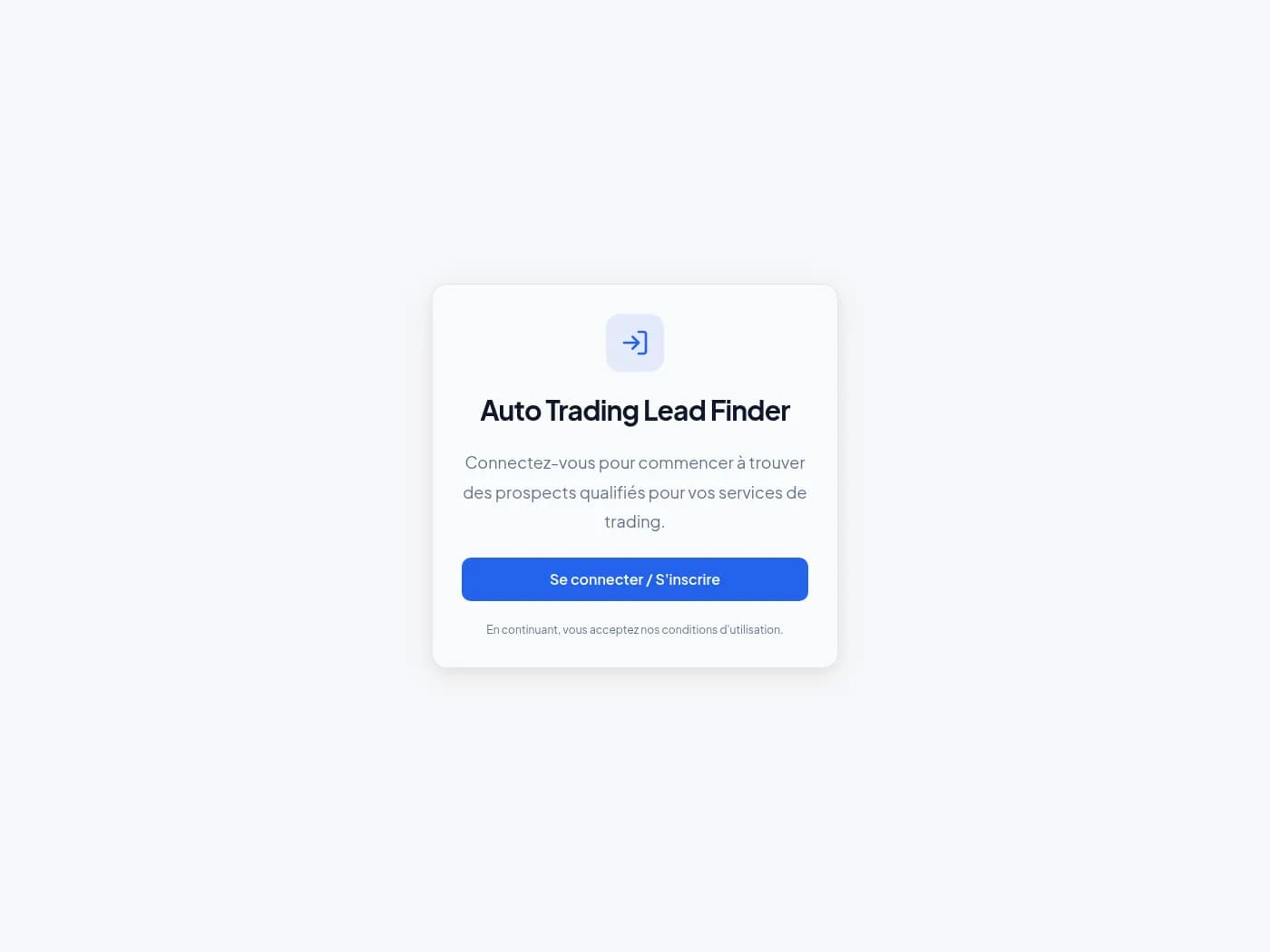 Auto Trading Lead Finder