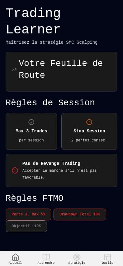 Trading Learner App