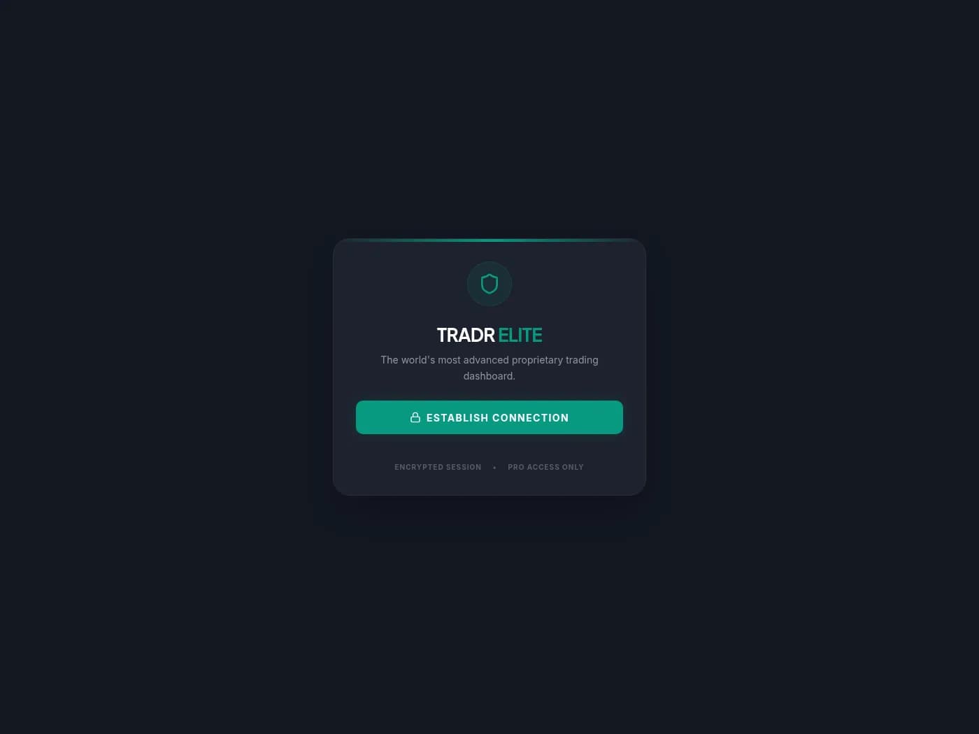 Tradr Elite Dashboard
