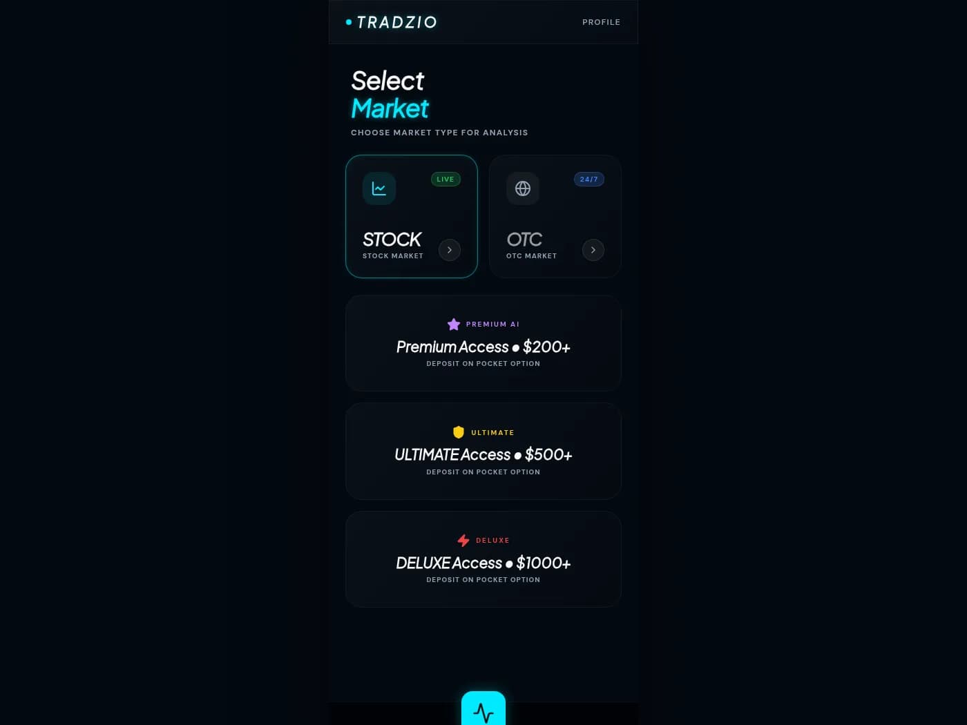 Tradzio AI Dashboard