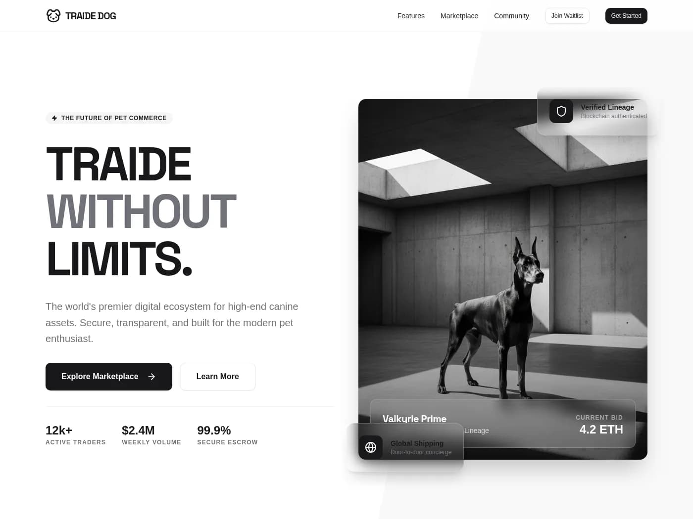 Traide Dog Website